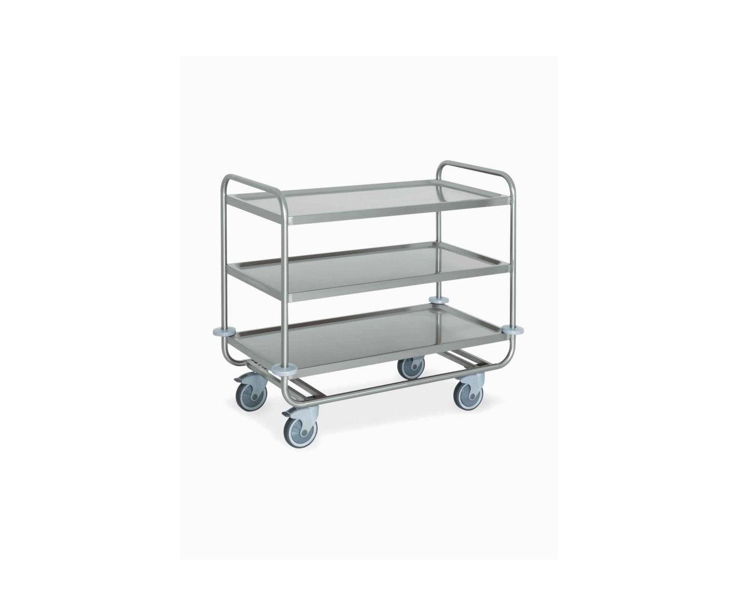Chariot de service - 3 niveaux - inox - Diamond - CS3/100S